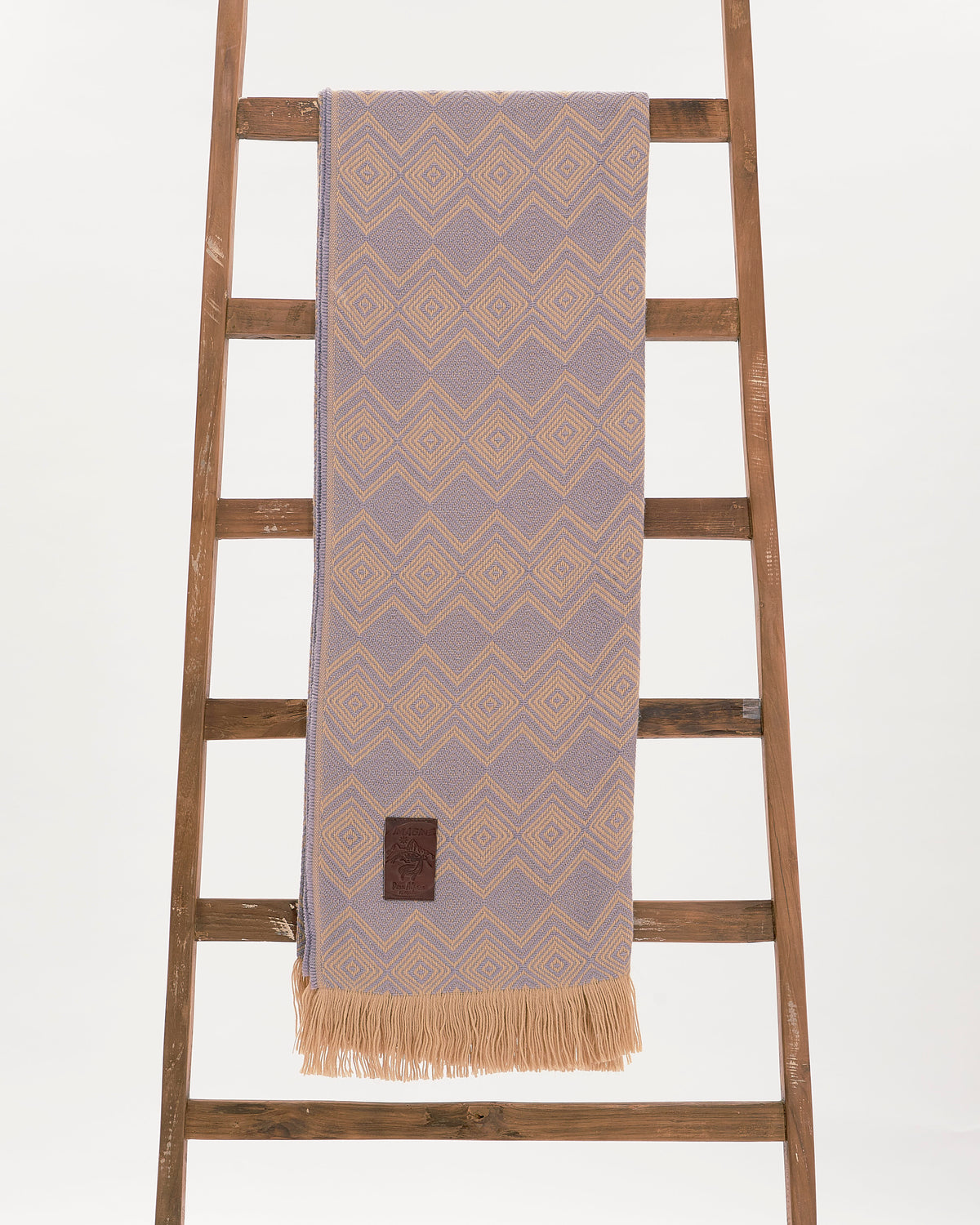 La Lila Linear Diamond Alpaca Throw Blanket | ÄYA Alpaca